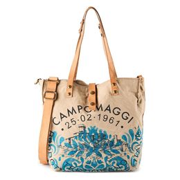 Campomaggi Shopper 'Manici' Damen Gr&ouml;&szlig;e One Size beige / hellblau