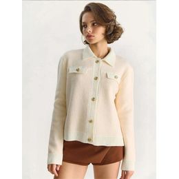 Bianco Lucci Knit Cardigan female Beige size S/L