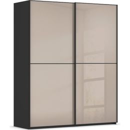 Rauch Schwebet&uuml;renschrank &raquo;Kleiderschrank Schrank Garderobe Schlafzimmerschrank SCALE-DUO&laquo; edle zweigeteilte T&uuml;ren Glas-Front mit 3 Zierleisten MADE 