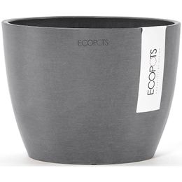Ecopots Blumentopf &raquo;STOCKHOLM Grey&laquo; BxTxH: 16x16x12,5 cm grau Kunststoff