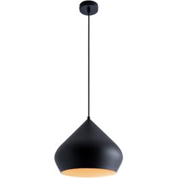 Paco Home Pendelleuchte &raquo;Alex&laquo; E27 K&uuml;chenlampe H&auml;ngelampe Esszimmer Esstischlampe Industrial &Oslash; 38cm schwarz