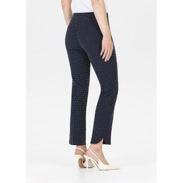 Stehmann Damen Leggings im gepunktetem Muster blau 40, N-Gr