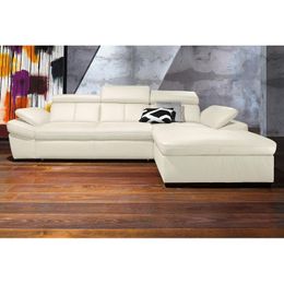 exxpo - sofa fashion Ecksofa &raquo;Salerno, Funktionssofa, Breite 280cm, hoher Sitzkomfort, L-Form&laquo; inkl. Kopf- und Armteilverstellung, wahlweise mit 