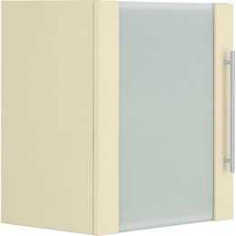 Wiho-K&uuml;chen wiho K&uuml;chen Glash&auml;ngeschrank &raquo;Unna&laquo; Front mit Glaseinsatz beige