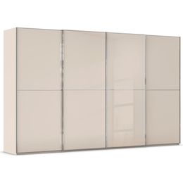 Rauch Schwebet&uuml;renschrank &raquo;Kleiderschrank Schrank Garderobe Schlafzimmerschrank SCALE-DUO&laquo; edle zweigeteilte T&uuml;ren Glas-Front mit 3 Zierleisten MADE 