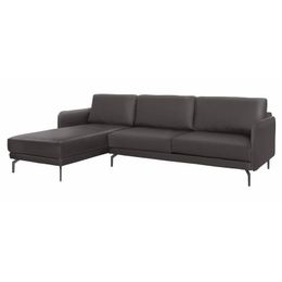 Creation BY ROLF BENZ Ecksofa &raquo;CR.450, Designecksofa, Polsterecke, L-Form&laquo; Armlehne sehr schmal, Breite 234 cm, Alugussf&uuml;&szlig;e in umbragrau braun 