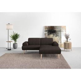 Home Affaire Ecksofa &raquo;Swift Scandic Design, komfortabler Federkern, Breite 192cm, L-Form&laquo; Federkern-Polsterung, B/T/H: 192/83/176 cm braun 100% 