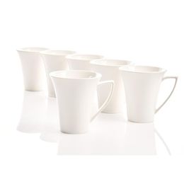 Retsch Arzberg Becher &raquo;Fantastic&laquo; 6-teilig beige Fine China-Porzellan