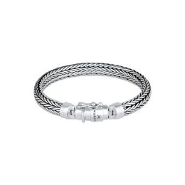 Kuzzoi Herren Armband &raquo;Herren oxidiert Kastenverschluss 925 Silber&laquo; silber
