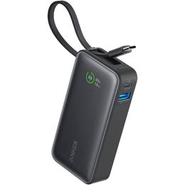 Anker Powerbank &raquo;Nano Power Bank (30 W, integriertes USB-C-Kabel)&laquo; schwarz Kleine Gr&ouml;&szlig;e, starke Leistung