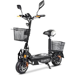 Rolektro Sitzscooter &raquo; E-Joy 20 Lithium&laquo; 20 km/h 45 km mit Stra&szlig;enzulassung, bis zu 45 km Reichweite, klappbar schwarz Transportabel dank neuartigen und 