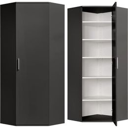 Procontour Mehrzweckschrank &raquo;Eckschrank Clara BESTSELLER!&laquo; OTTOs Choice, H&ouml;he 167cm, mit variabel verstellbaren Einlegeb&ouml;den grau