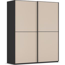 Rauch Schwebet&uuml;renschrank &raquo;Kleiderschrank Schrank Garderobe Schlafzimmerschrank SCALE-DUO&laquo; edle zweigeteilte T&uuml;ren Glas-Front mit 3 Zierleisten MADE 