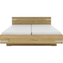Musterring Holzbett &raquo;Savona, Bettgestell, Bettrahmen, teilmassiv Bianco-Eiche&laquo; Belastbarkeit 220 Kg, 4-fache Liegeh&ouml;henverstellung, MADE IN GERMANY, Kopfteil in 