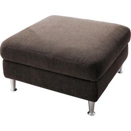Home Affaire Hocker &raquo;Turin&laquo; passend zur Serie &raquo;Turin&laquo;, auch in Leder und Easy care-Bezug braun Struktur: (100% Polyester);Leder;Struktur weich (16% 