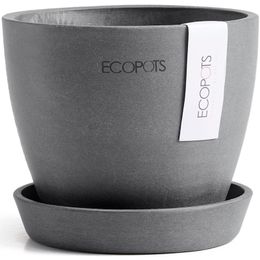 Ecopots Blumentopf &raquo;Antwerp Mini 11 Grau&laquo; f&uuml;r den Innenbereich grau Kunststoff