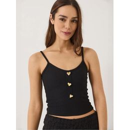 Bianco Lucci Top Damen Gr&ouml;&szlig;e L schwarz