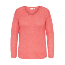 Only Carmakoma Pullover 'CARGeena' Damen Gr&ouml;&szlig;e XXL koralle
