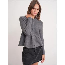 MixRay Strickjacke Damen Gr&ouml;&szlig;e S/L dunkelgrau