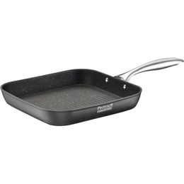 Pinti Inox PINTINOX Grillpfanne &raquo;ST1&laquo; Aluminium 3-lagige Antihaftbeschichtung, Induktionsgeeignet, 26x26 cm grau