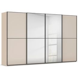 Rauch Schwebet&uuml;renschrank &raquo;Kleiderschrank Schrank Garderobe Schlafzimmerschrank SCALE-DUO&laquo; edle zweigeteilte T&uuml;ren Spiegel/Glas-Mix 3 Zierleisten MADE