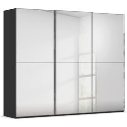 Rauch Schwebet&uuml;renschrank &raquo;Kleiderschrank Schrank Garderobe Schlafzimmerschrank SCALE-DUO&laquo; edle zweigeteilte T&uuml;ren Spiegelfront und 3 Zierleisten MADE