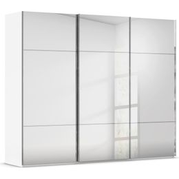 Rauch Schwebet&uuml;renschrank &raquo;Kleiderschrank Schrank Garderobe Schlafzimmerschrank SCALE-TRIO&laquo; edle dreigeteilte Front mit 2 Zierleisten Spiegelfront 