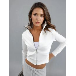 Hiccup Zip-Up Hoodie female White size S