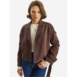 Bianco Lucci Between-Season Jacket female Brown size L