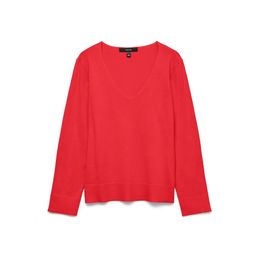 V&eacute;ro Moda VERO MODA Pullover 'VMSilje' Damen Gr&ouml;&szlig;e L rot