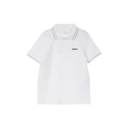 s.Oliver Poloshirt Jungen Gr&ouml;&szlig;e 116/122 schwarz / wei&szlig;
