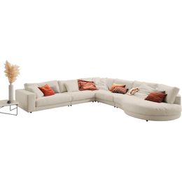 3C Candy Ecksofa &raquo;Enisa II, bequem und komfortabel, Mega Familiensofa, L-Form&laquo; incl. 3 Flatterkissen, wahlweise mit Flecken-Schutz-Bezug Easy care 