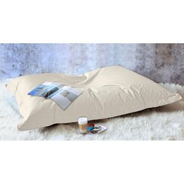 Kinzler Sitzsack &raquo;Sylt&laquo; 1 Stk. tlg. Uni Farben, Bezug aus Baumwolle, ideal im Wohnzimmer & Kinderzimmer beige Baumwolle