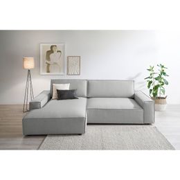 Home Affaire Ecksofa &raquo;NEU: SHERWOOD XXL 284, Big-Sofa L-Form, tiefe Sitzfl&auml;che 95 cm, Cord&laquo; Recamiere rechts/links, als Schlafsofa stellbar, Cord u. 