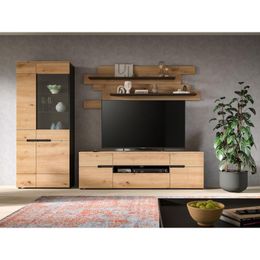 Home Affaire Wohnwand &raquo;REHAT, TOPSELLER!, 3-teilig, Breite 280 cm, individuell stellbar&laquo; Set bestehend aus: Vitrine, Lowboard und Wandboard, 3 Stk. 