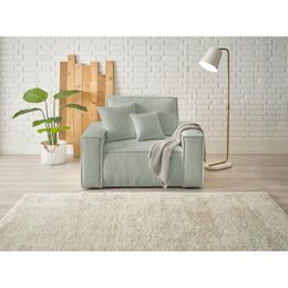OTTO home Loveseat &raquo;FINNLEY, XXL-Sessel, Lesesessel, trendige Stoffe, inkl. Zierkissen&laquo; 1 Stk. tlg. verf&uuml;gbar in den Stoffqualit&auml;ten Boucl&eacute;, Struktur 