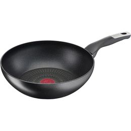 Tefal Wok &raquo;Unlimited&laquo; Aluminium kratzfest, Induktion, Temperaturanzeiger, Made In France, &Oslash; 28 cm schwarz