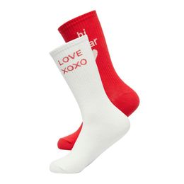 comma, Comma Socks female Red, White size 39-42
