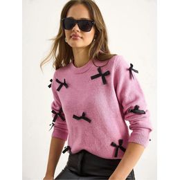 Bianco Lucci Sweater female Pink size S/L