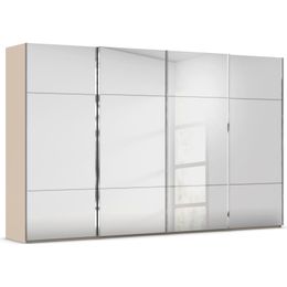 Rauch Schwebet&uuml;renschrank &raquo;Kleiderschrank Schrank Garderobe Schlafzimmerschrank SCALE-TRIO&laquo; edle dreigeteilte Front mit 2 Zierleisten Spiegelfront 