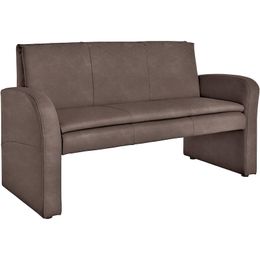 exxpo - sofa fashion Polsterbank &raquo;Cortado, elegant und zeitlos, bequem&laquo; hohe Bodenfreiheit, sch&ouml;ne Detailverarbeitung, wahlweise Lederbezug braun 