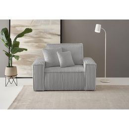 OTTO home Loveseat &raquo;FINNLEY, XXL-Sessel, Lesesessel, trendige Stoffe, inkl. Zierkissen&laquo; 1 Stk. tlg. verf&uuml;gbar in den Stoffqualit&auml;ten Boucl&eacute;, Struktur 