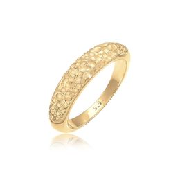 Elli Damen Fingerring &raquo;Bandring Basic Geh&auml;mmert Trend Cool 925 Silber&laquo;