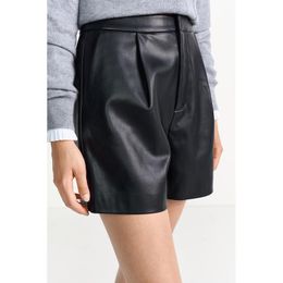Richroyal Damen RICHROYAL Shorts in Lederoptik, ausgestellter Schnitt 40, N-Gr