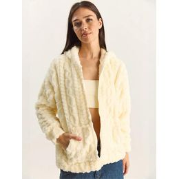 Bianco Lucci Knit Cardigan female White size S