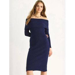 Bianco Lucci Knitted dress female Blue size S/L