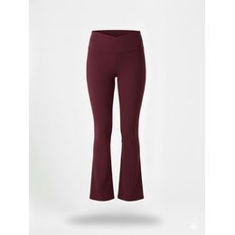 Zubek Traditional Pants 'Seaweed Flared Pants' female Red size XS