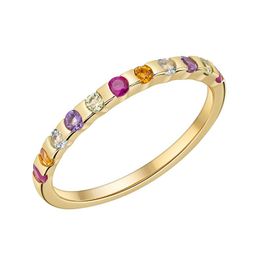 Firetti Damen Fingerring &raquo;Schmuck Geschenk Gold 333 Damenring Ring Memoire&laquo; mit Edelsteinen