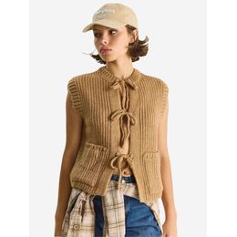Bianco Lucci Strickweste Damen Gr&ouml;&szlig;e S/L camel