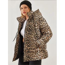 Bianco Lucci Winter Jacket female Beige, Black size S